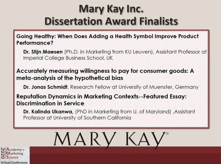 IfM Research Fellow Dr. Jonas Schmidt is Runner-Up for the Mary Kay ...